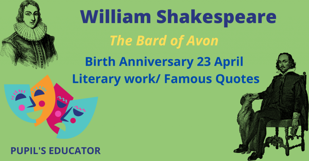 William Shakespeare the Bard of Avon Birth Anniversary 23 April ...