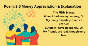 Poem: Money Appreciation & Explanation 12th Class - Pupil's Educator